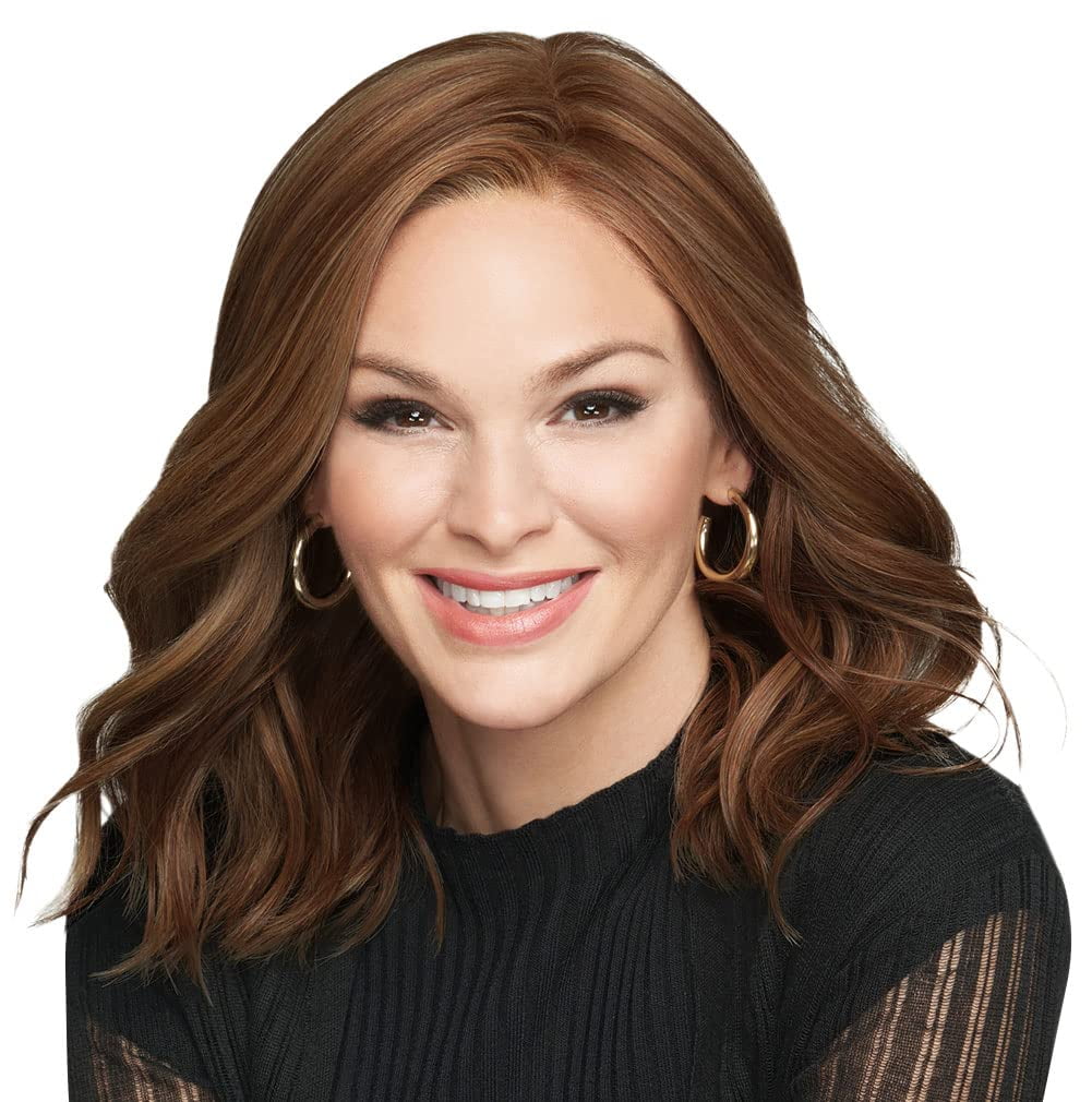 Wavy Day Shoulder Length Soft Styled s by , Average Size, RL12/16 Toast ...