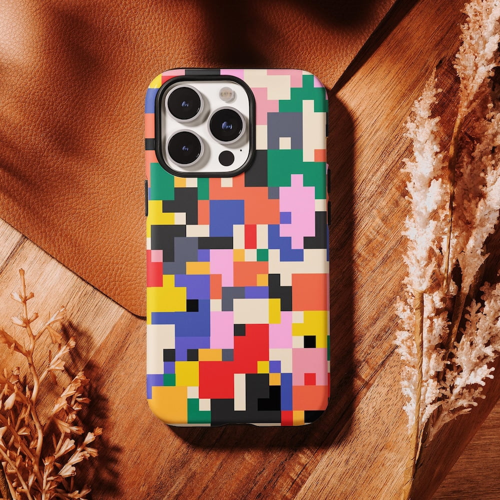 Wavy Light Abstract Shapes Phone Case for iPhone 11-17 Pro Max ...