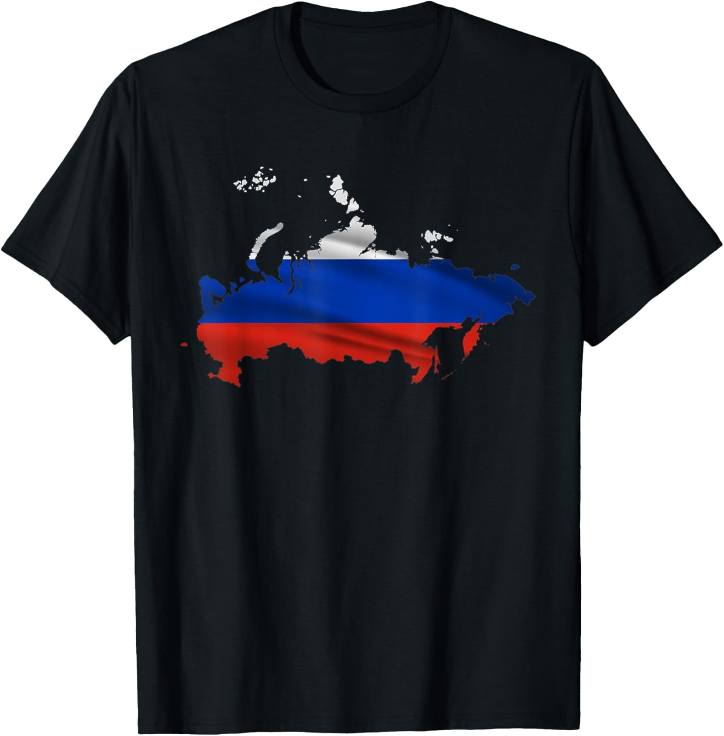 Wavy Russian Flag inside Map of Russia tee shirt T-Shirt - Walmart.com