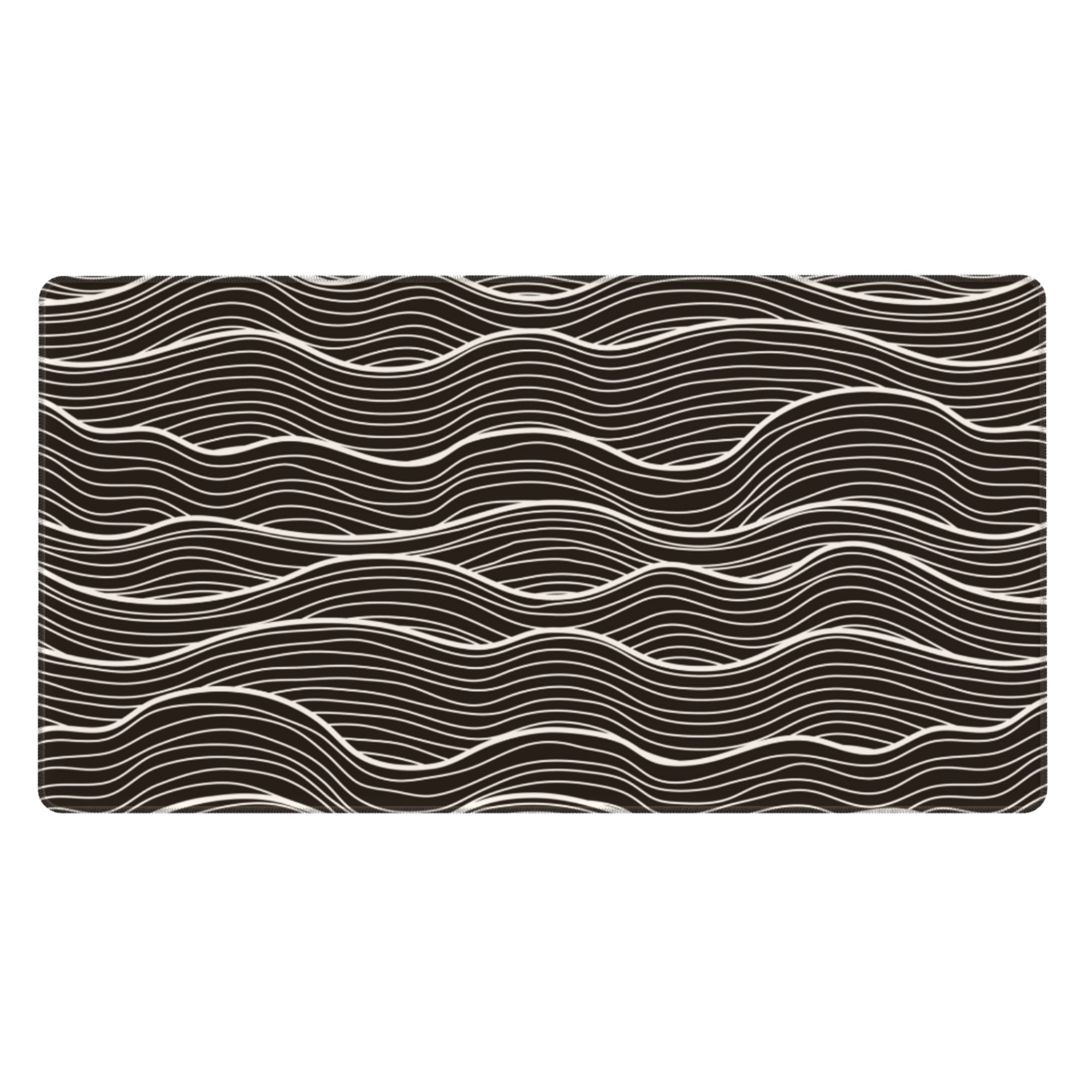 Wavy Stripes Background Large Gaming Mouse Pad, Large Keyboard Pad,Desk ...