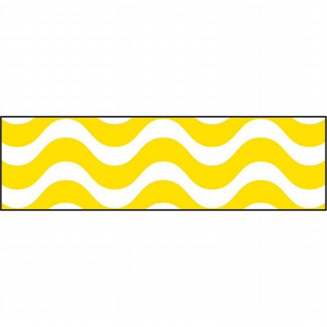 Wavy Yellow Bolder Borders - Walmart.com