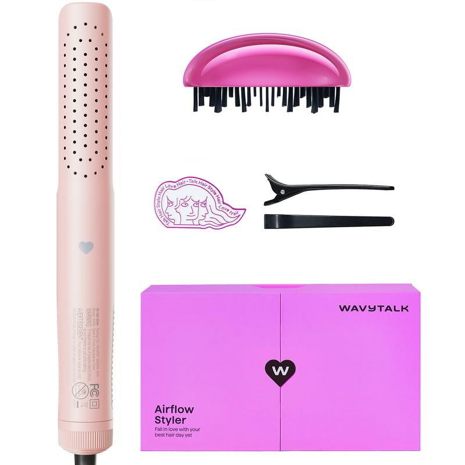 Wavytalk Cool Curl Airflow Styler, 2 in 1 Flat Iron and Curling Iron ...