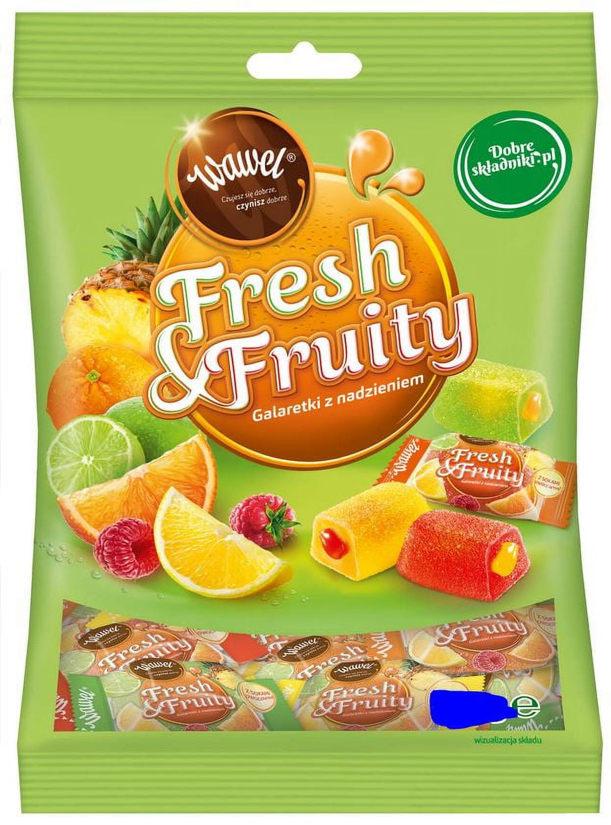 Wawel Fresh & Fruity Jelly Candy Assortment Pineapple Orange Lemon 245g Bag - Walmart.com