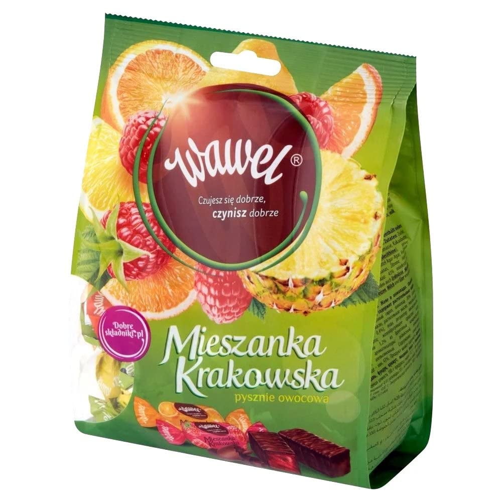 Wawel Mieszanka Krakowska Chocolate Covered HYZ01 Jelly Candy - Lemon Orange Pineapple and ...