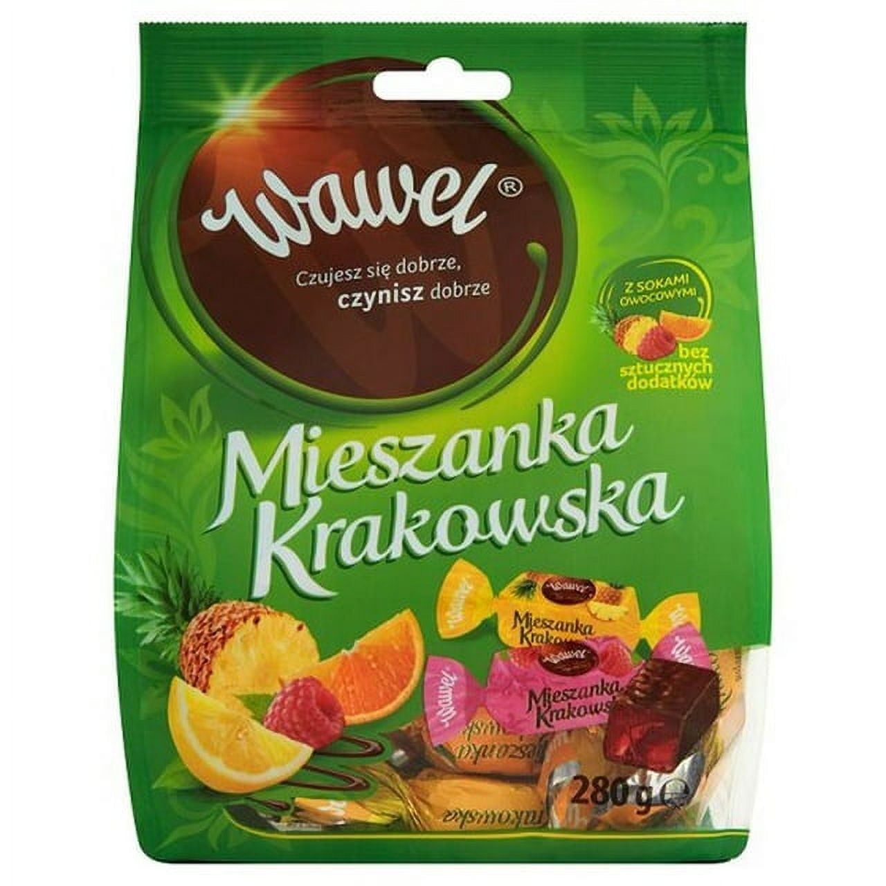 Wawel Mieszanka Krakowska Chocolate Covered Jelly Candy - Lemon Orange ...