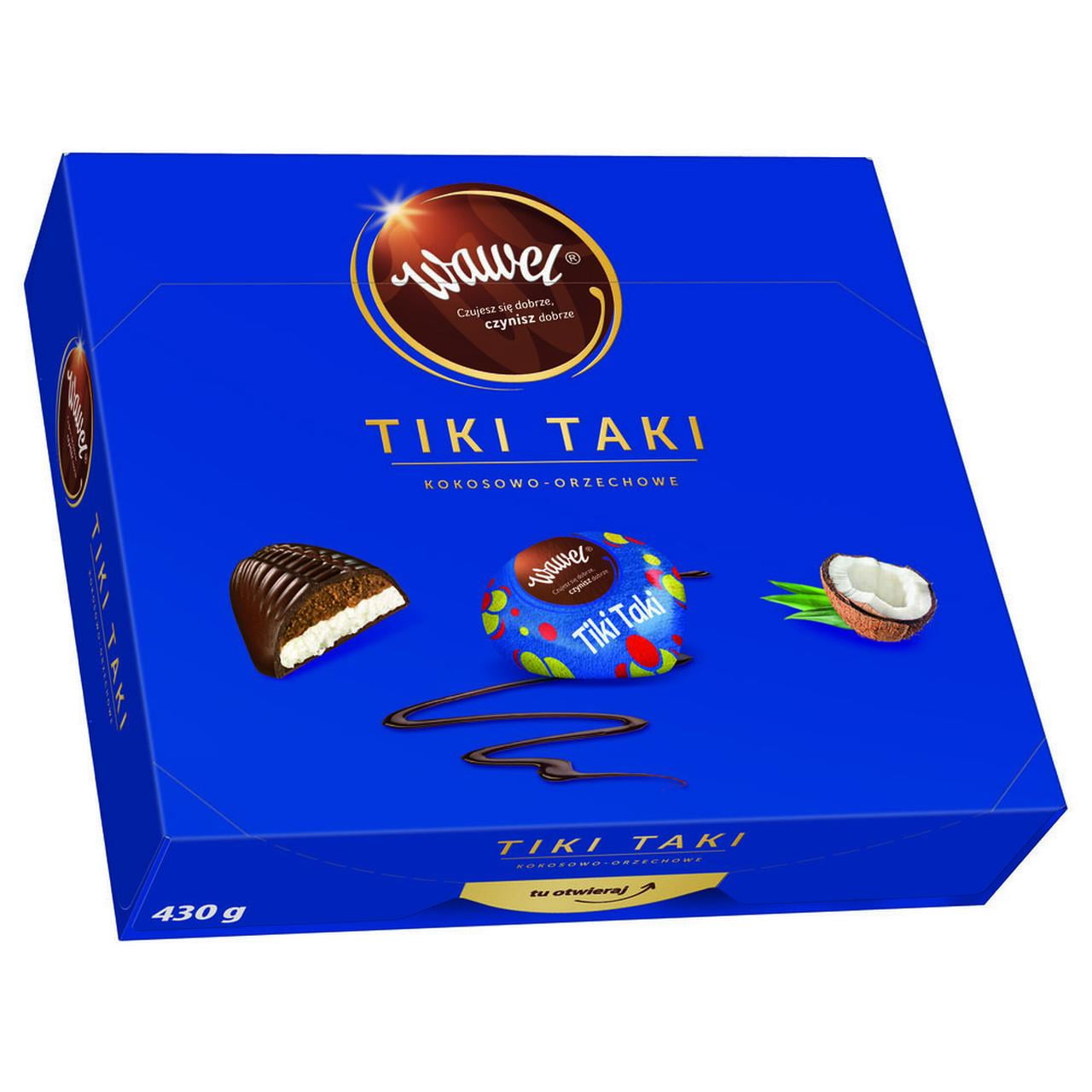 Wawel Tiki Taki Coconut and Hazelnut Filled Milk Chocolates Imported ...