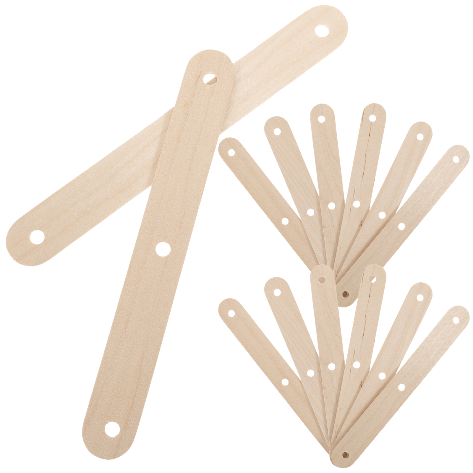 STRANDCHIC Beige Wooden Popsicle Sticks for DIY Easy to Wash Reusable ...