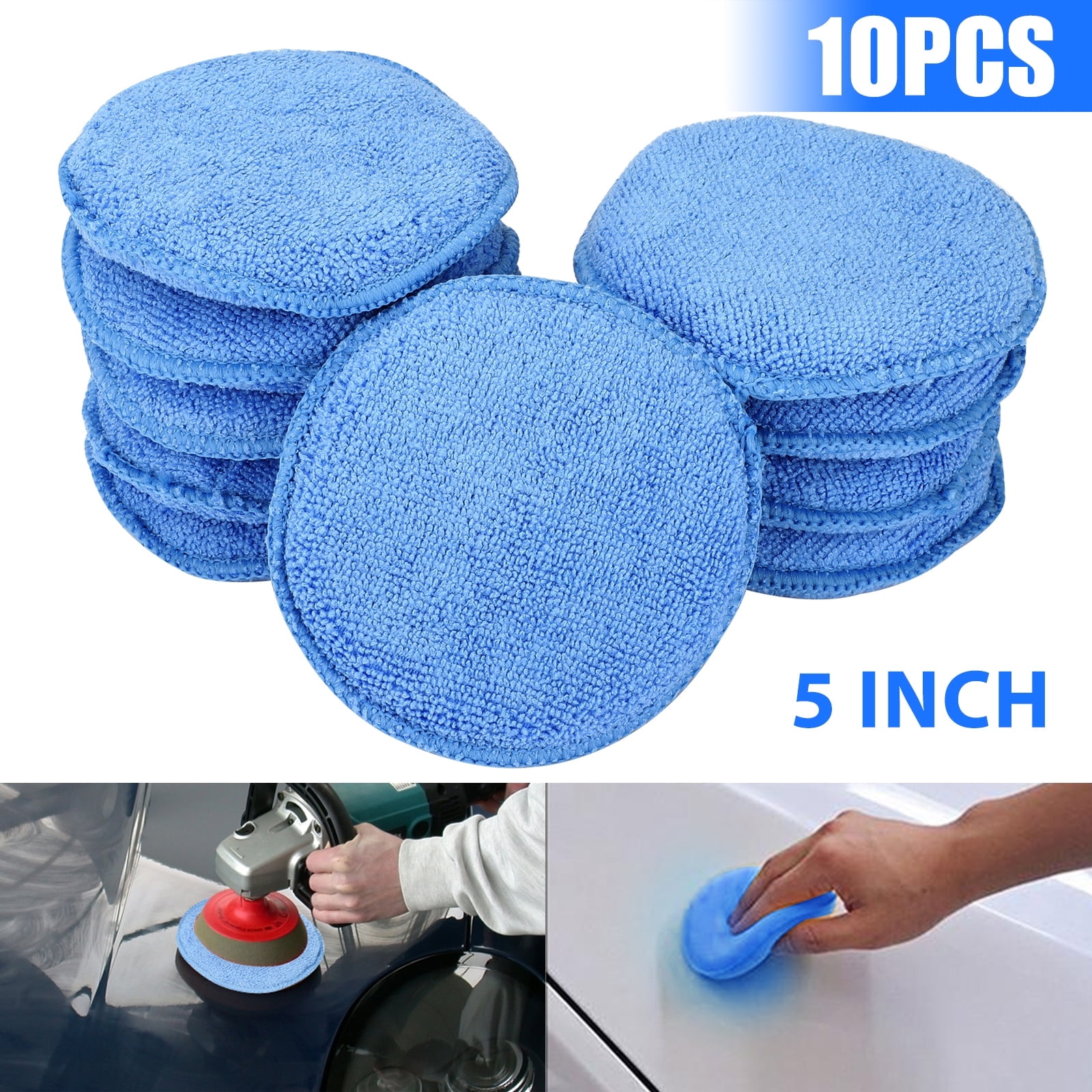 PartyKindom Car Multifunctional Sponge Waxing Polish Wax Sponge ...