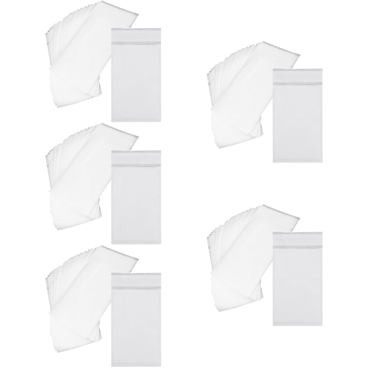 Wax Bags for Packaging 500 Pcs Waxed Paper Underwear Small Packing Self ...
