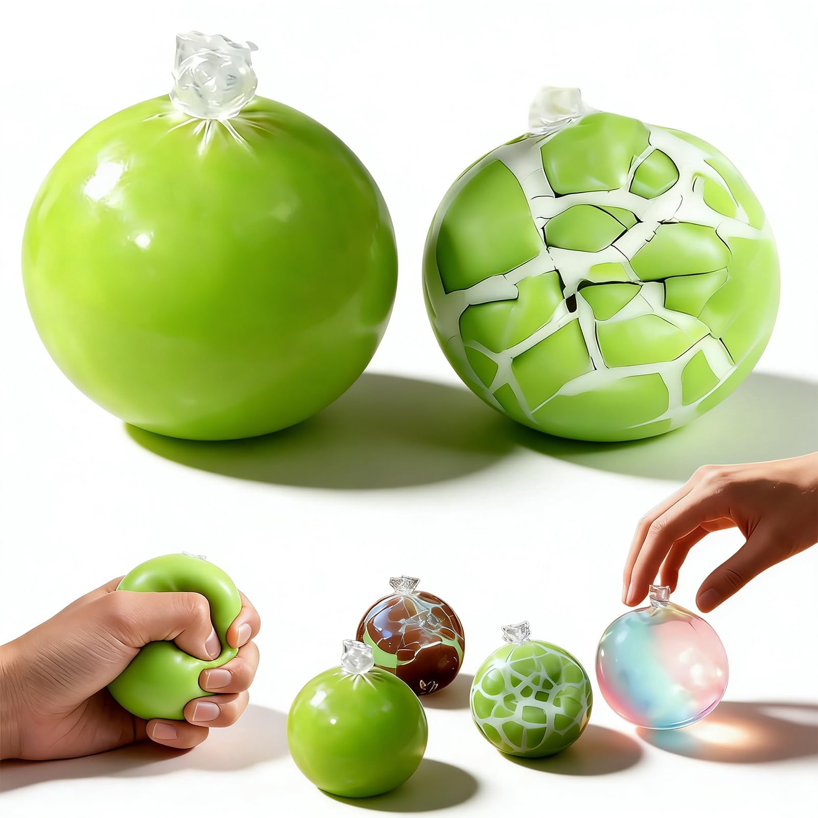Wax Cracking Squishies Toy, Cracking Wax Ball Squishies, Wax Crunch ...