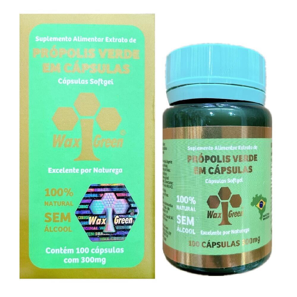 Wax Green Bee Propolis with Vitamin C+E 300mg (100 Capsules) - Walmart.com