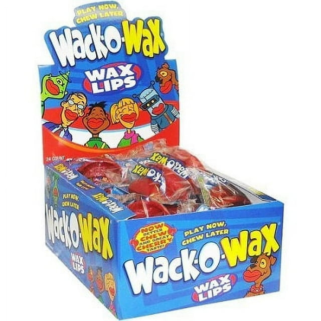 Wack-O-Wax Brand Wax Lips Candy, Fun Halloween Dress Up Accessory ...