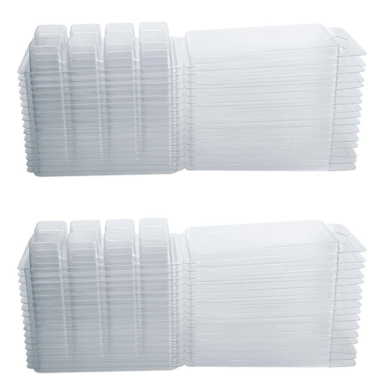 Wax Melt Containers-8 Cavity Clear Empty Plastic Wax Melt Molds-50 ...