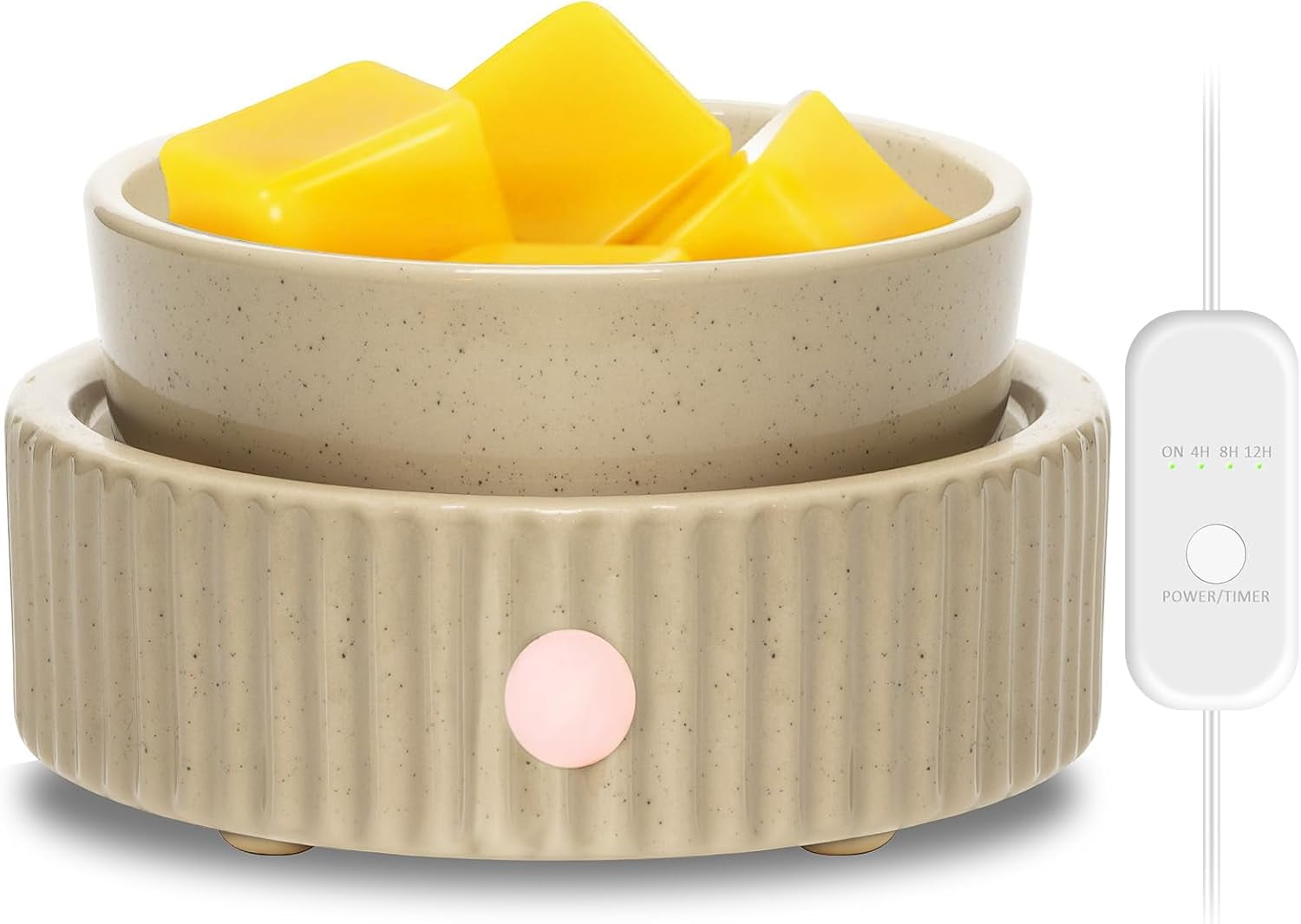 Wax Melt Warmer with 4 Timer & PTC Heating- Ceramic Fragrance 3-in-1 ...