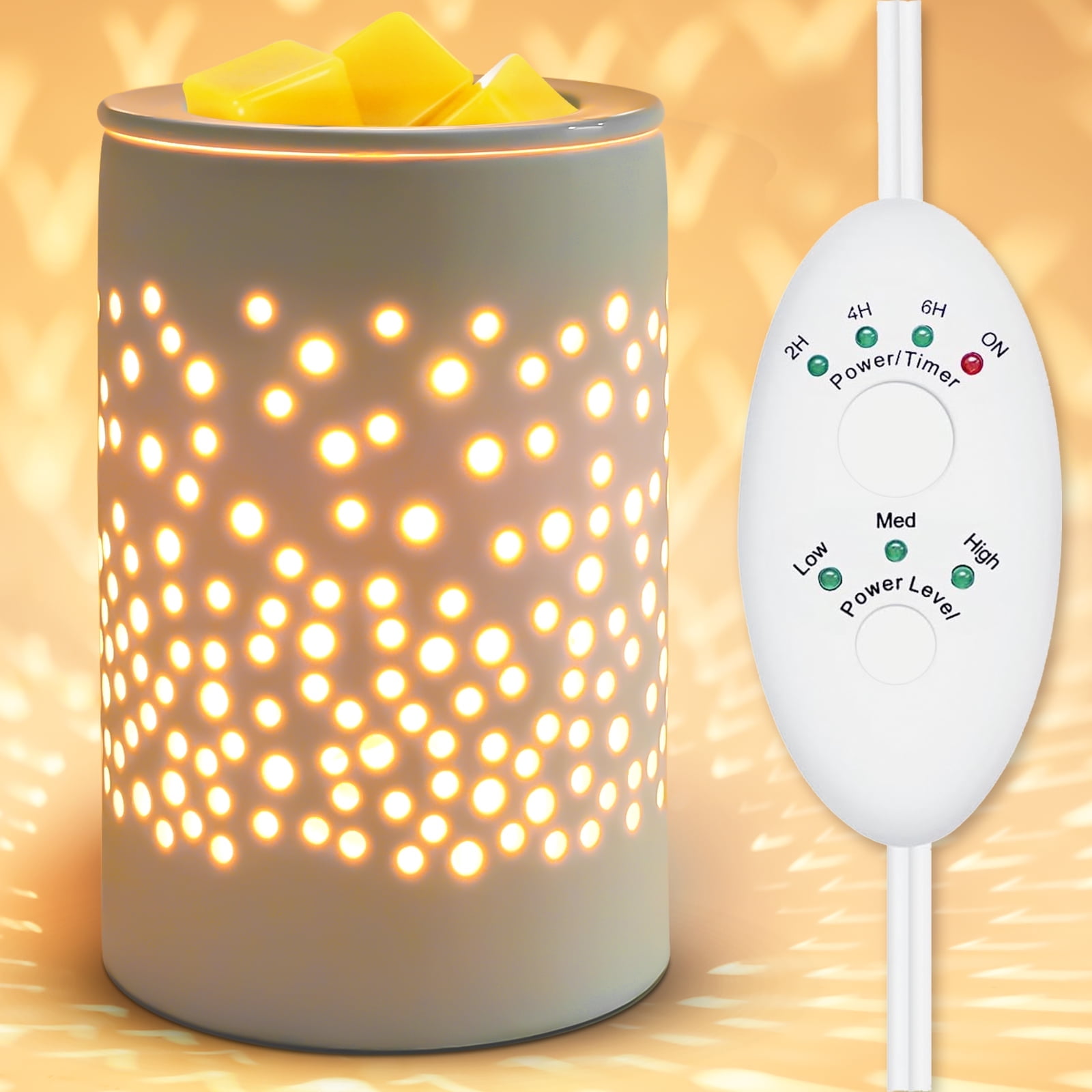 Bobolyn Wax Melt Candle Warmer Burner, Ceramic Electric Wax Melter with ...