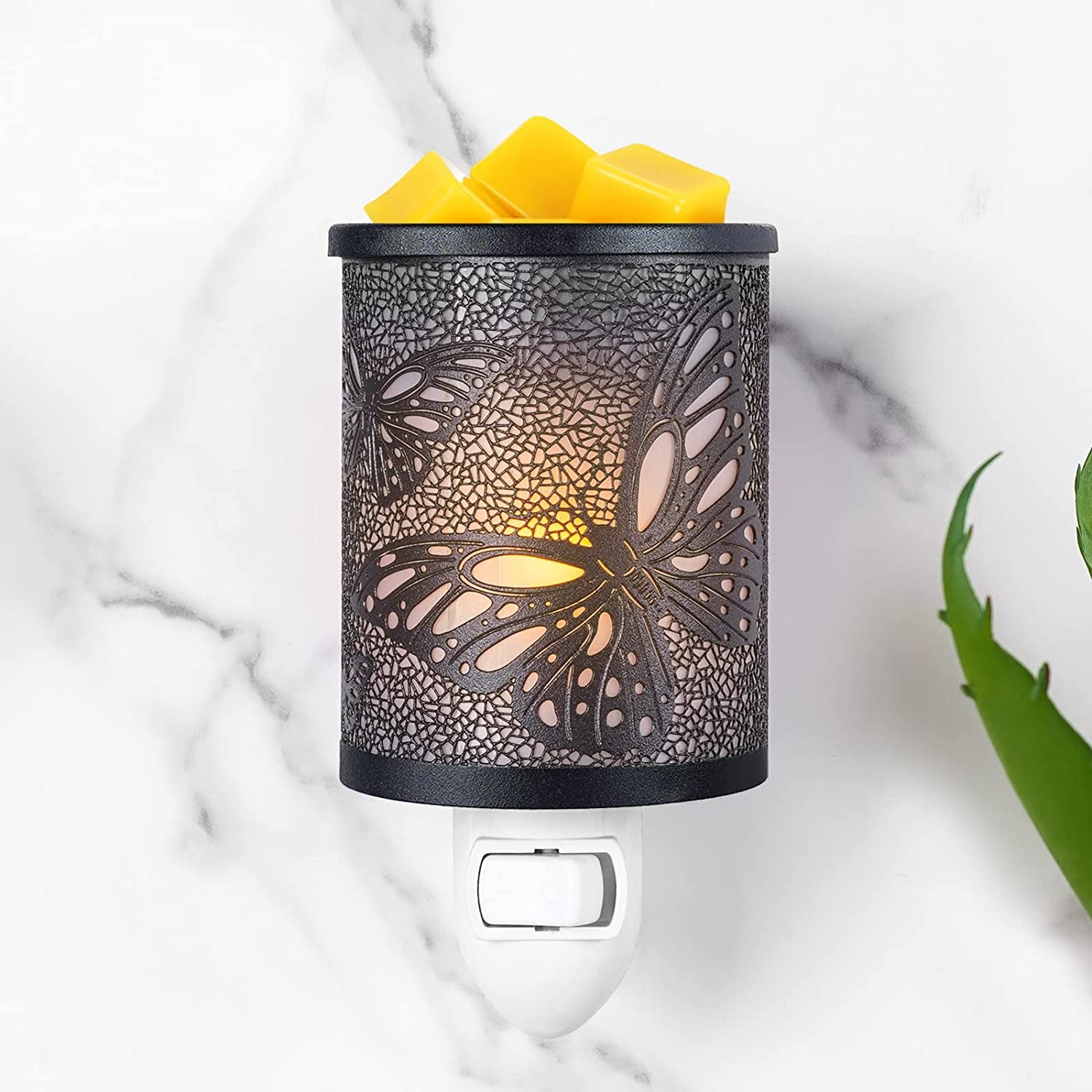 EQUSUPRO Small Wax Warmer Plug in, Electric Wax Warmer with Tray, Night ...