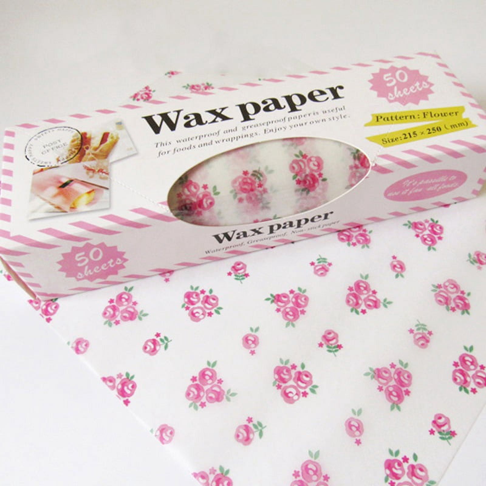 Wax Paper, Food Picnic Paper, 50 sheets Grease Proof Paper, Waterproof ...