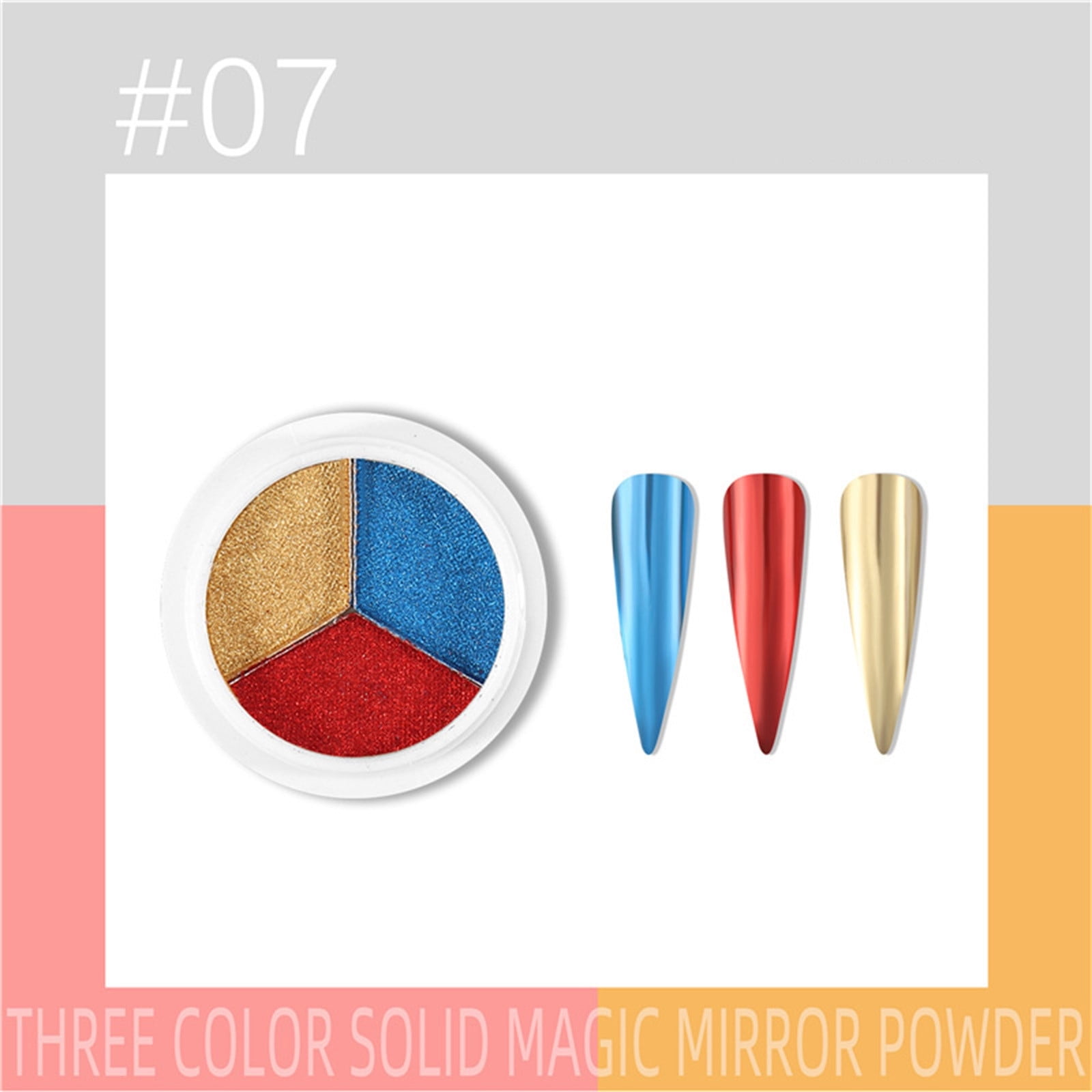 Wax Pencil Solid Super Bright Titanium Powder Nail Powder 12 Color ...