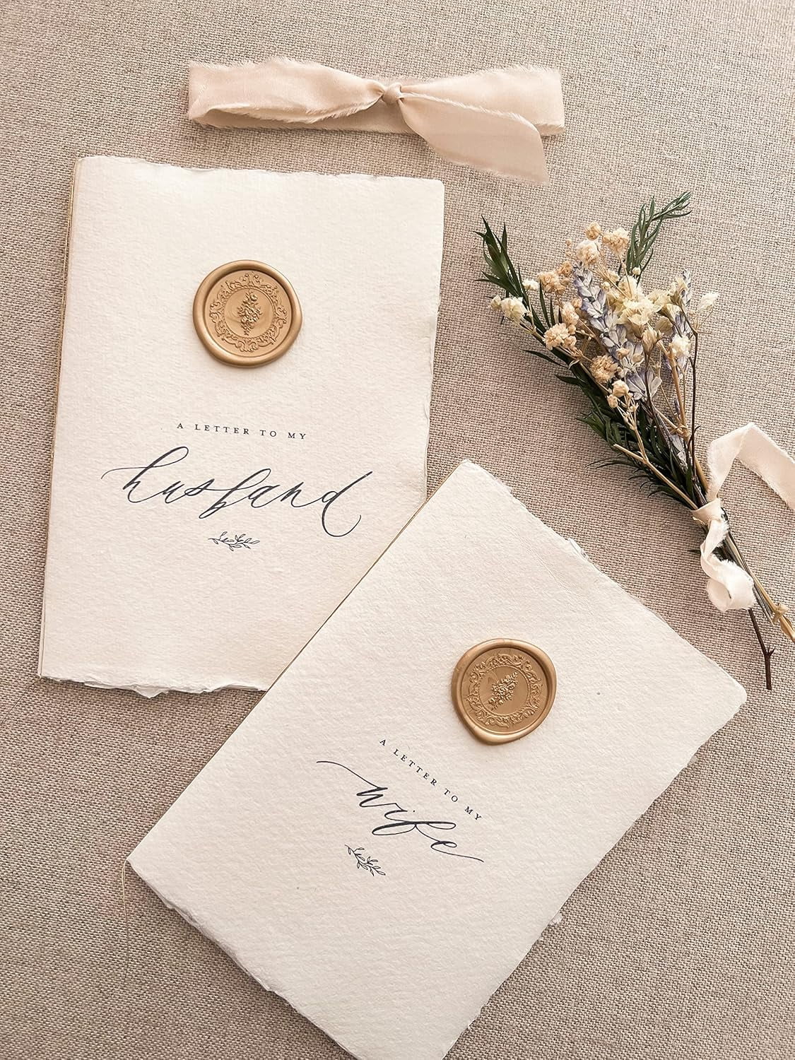 Wax Seal Paper Vow Book, His and Hers Vow Books, Vow Books, Wedding ...