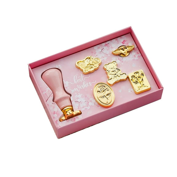 6 Pcs Wax Seal Stamp Set, Vintage Christmas Sealing Wax Stamps Kit ...