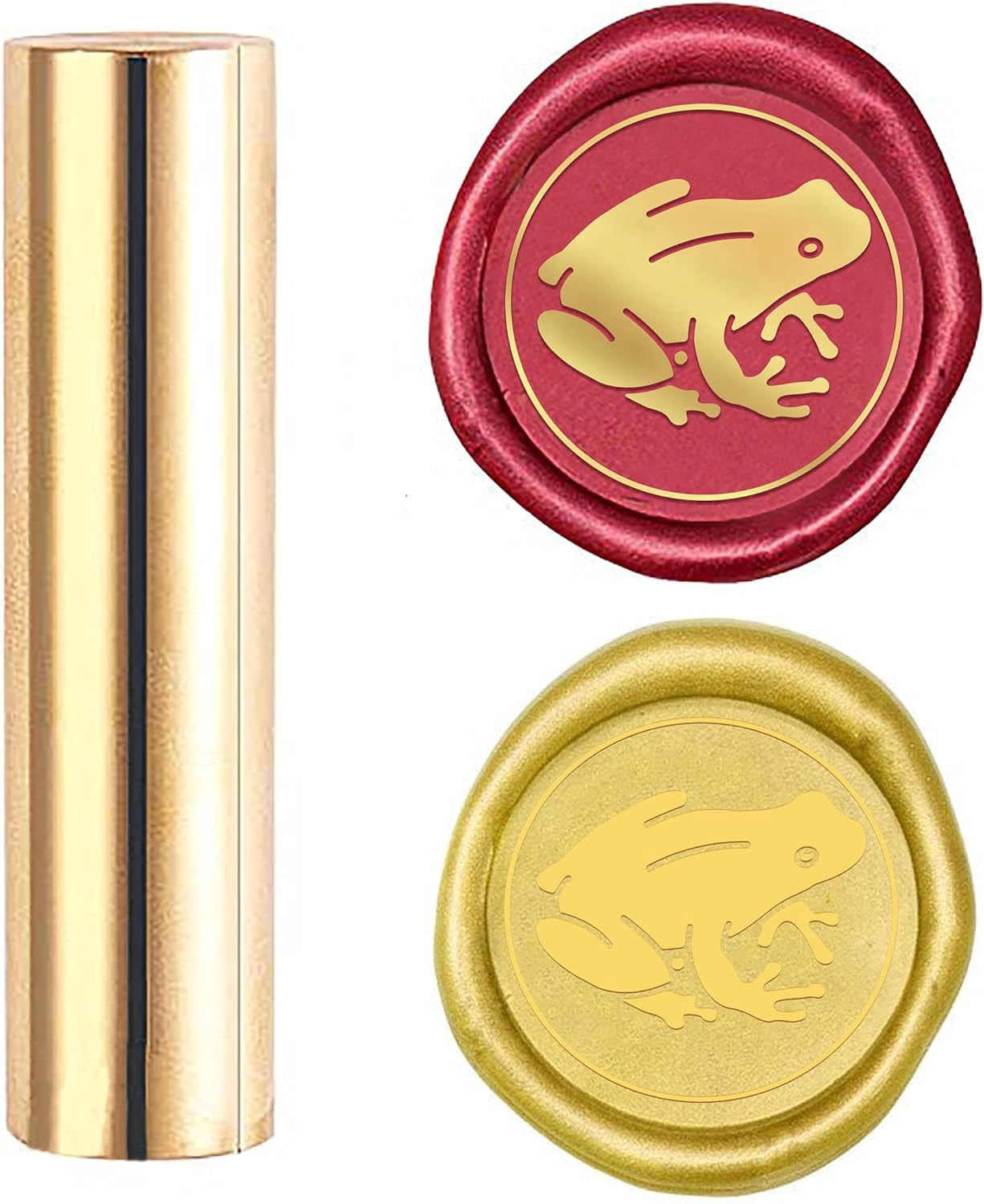 Wax Seal Stamp - 15mm Mini Brass Frog Sealing Column for Wedding ...