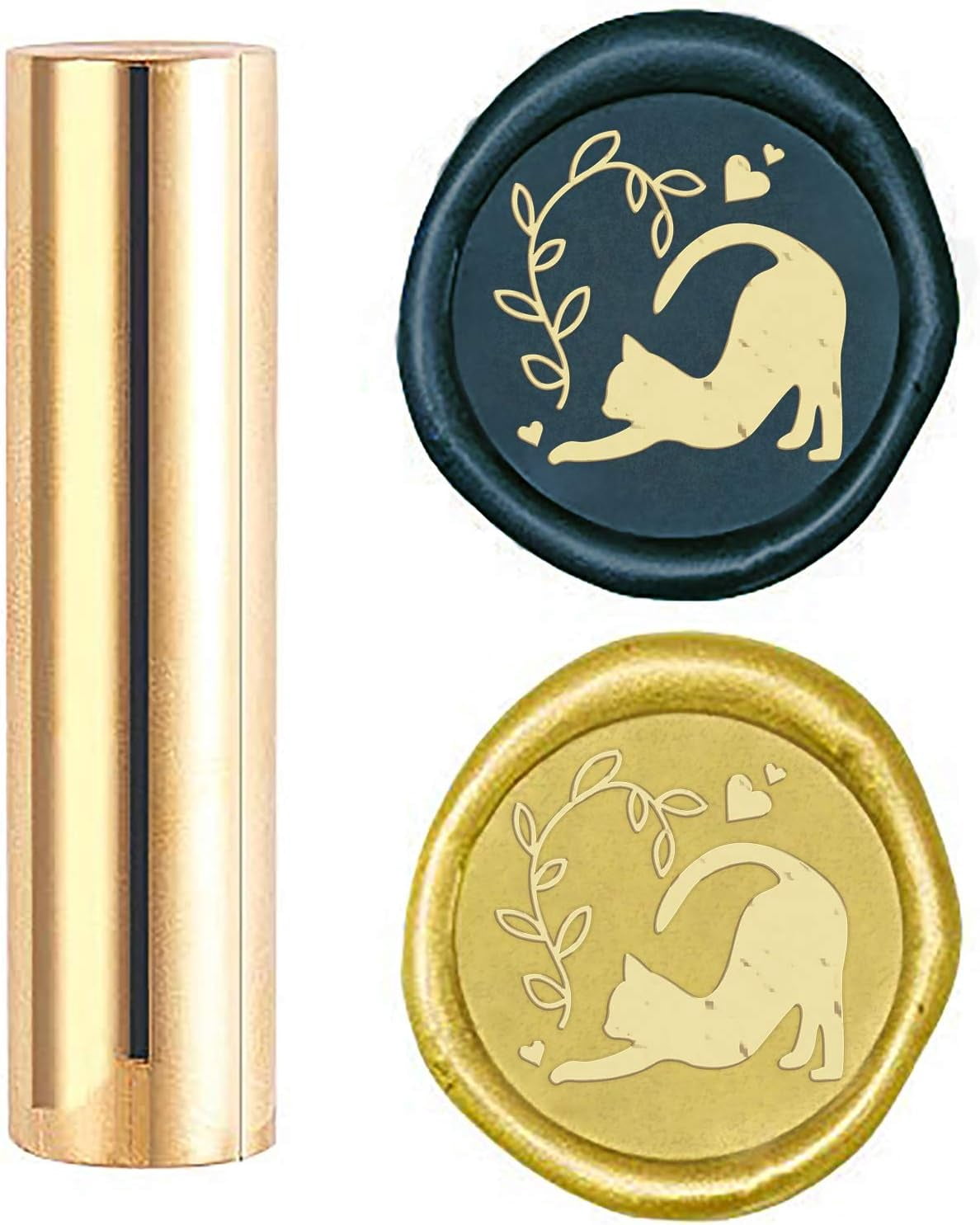 Wax Seal Stamp Cat Metal Sealing Wax Stamps Animal Mini Brass Stamp Gun ...