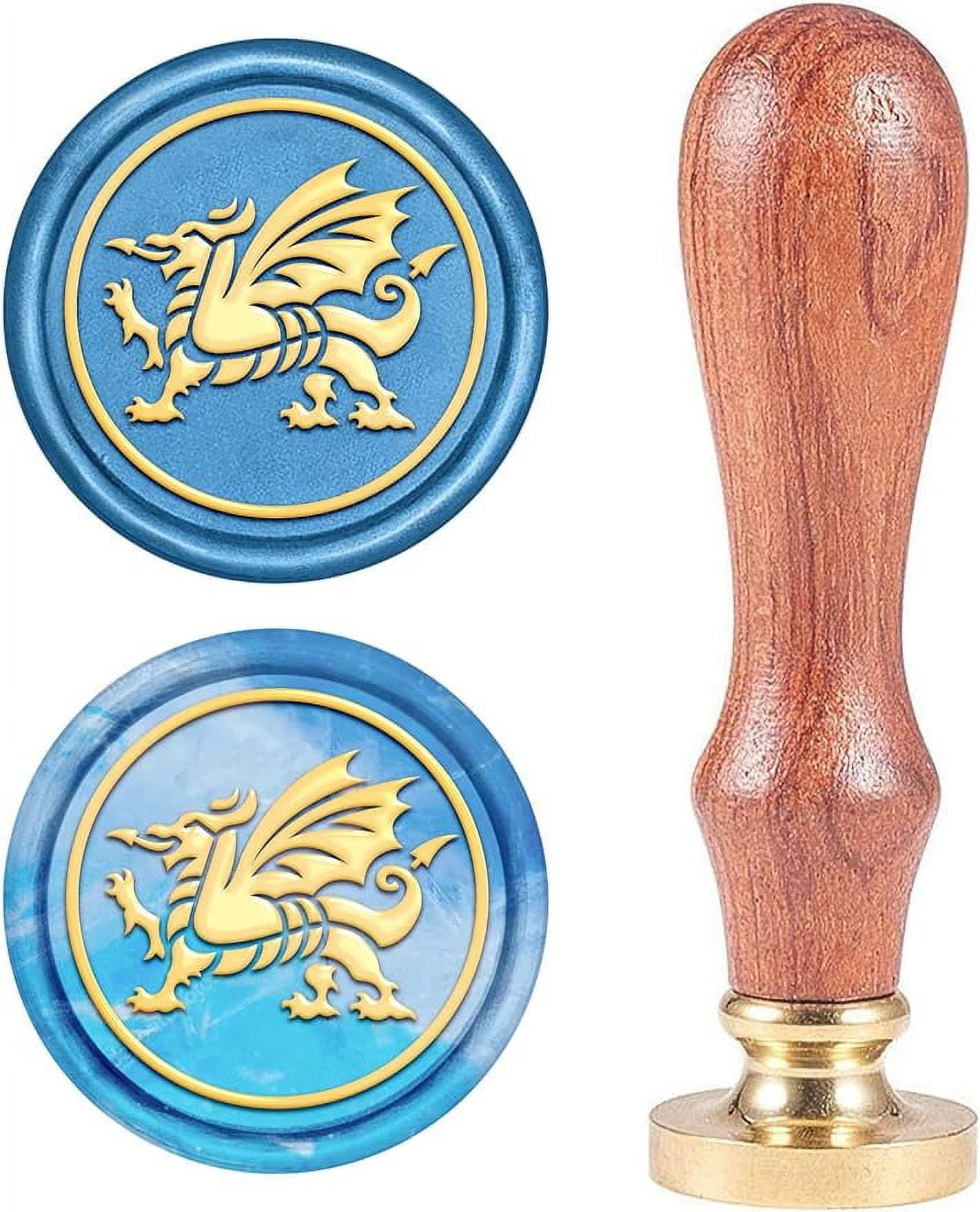 Wax Seal Stamp Dragon Sealing Wax Stamps Animal Retro Wood Stamp Wax ...