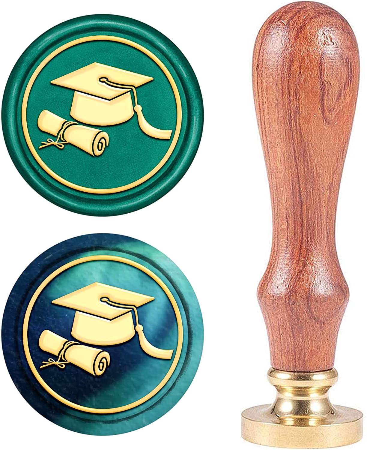 Wax Seal Stamp Graduation Cap Wax Sealing Stamps Graduation Hat Retro ...