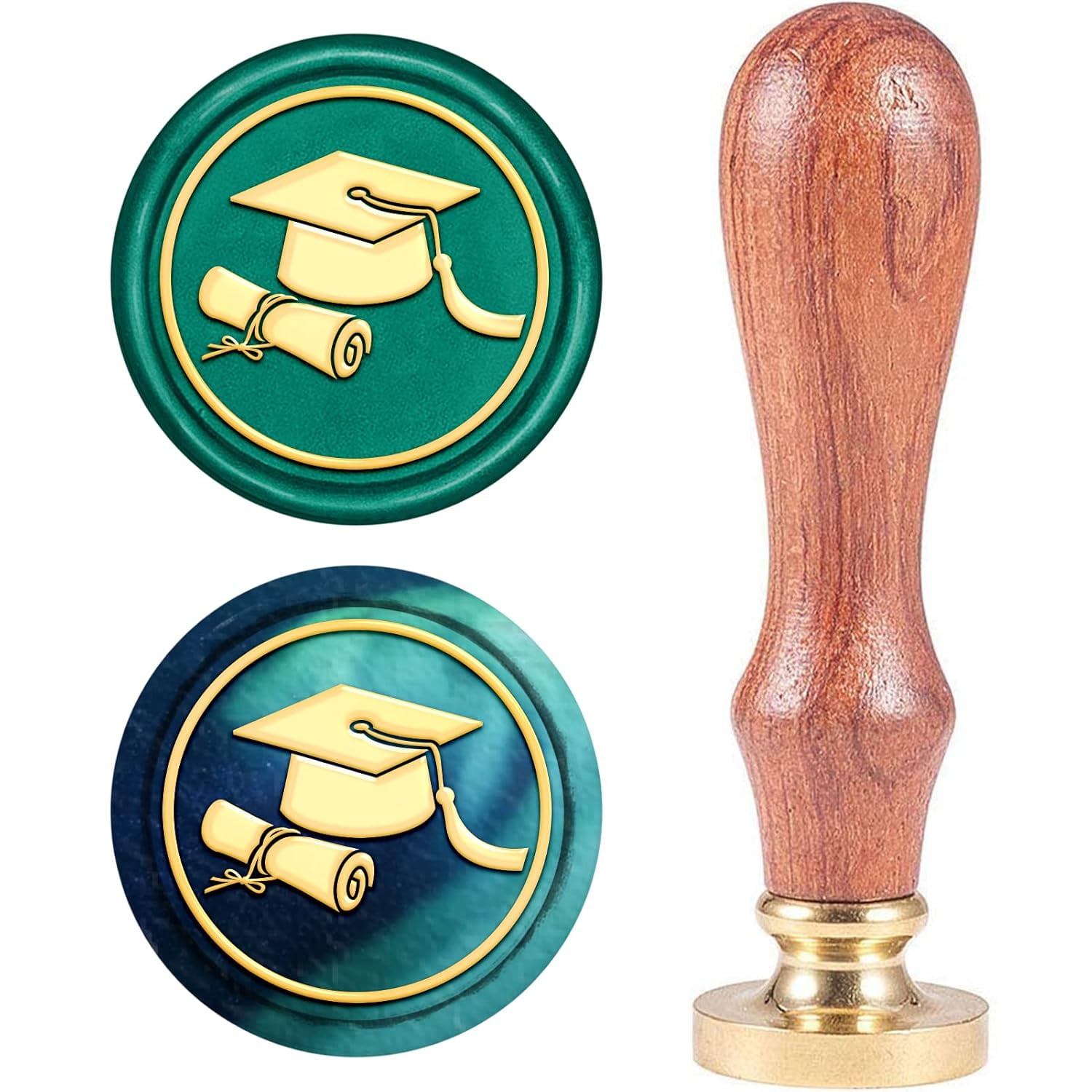 Wax Seal Stamp Graduation Cap Wax Sealing Stamps Graduation Hat Retro ...