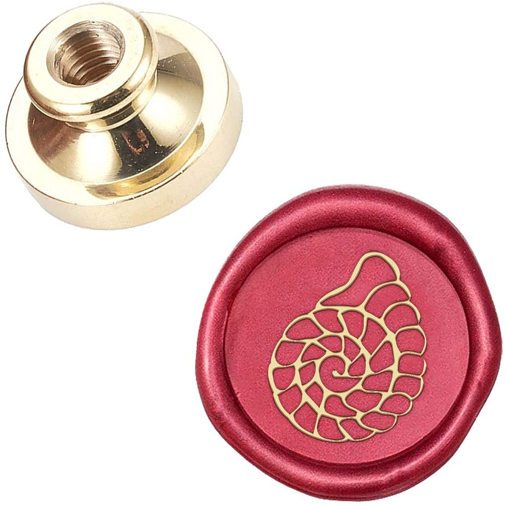Wax Seal Stamp Head Conch Removable Sealing Brass Stamp Head for ...