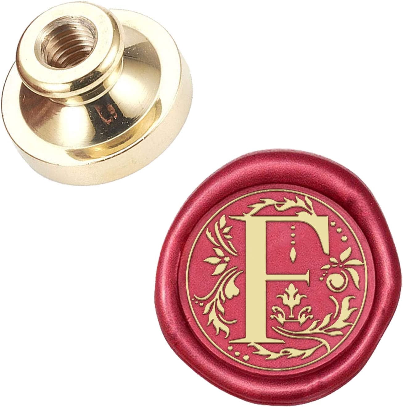 Wax Seal Stamp Head Letter F Removable Sealing Brass Stamp Head ...