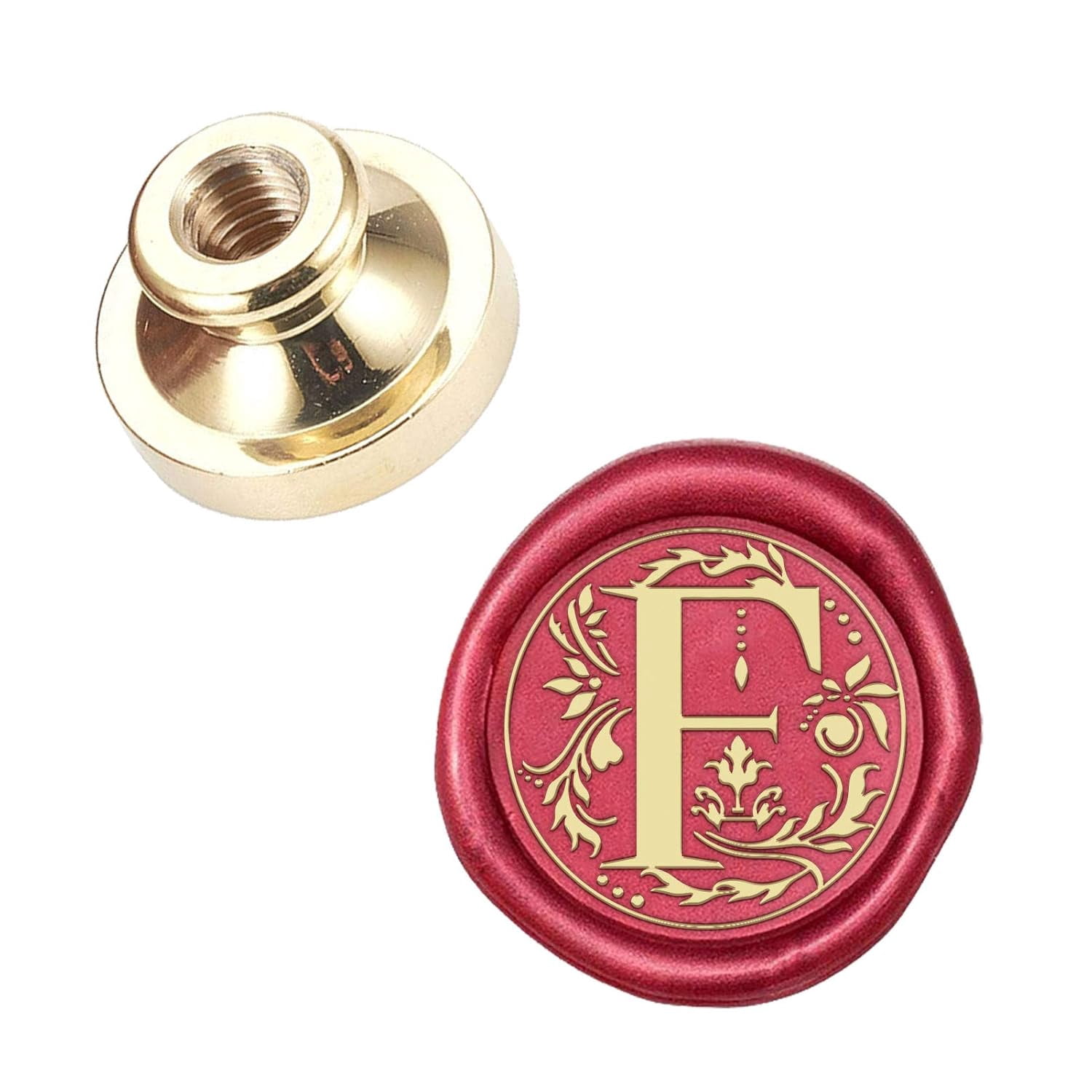 Wax Seal Stamp Head Letter F Removable Sealing Brass Stamp Head for ...
