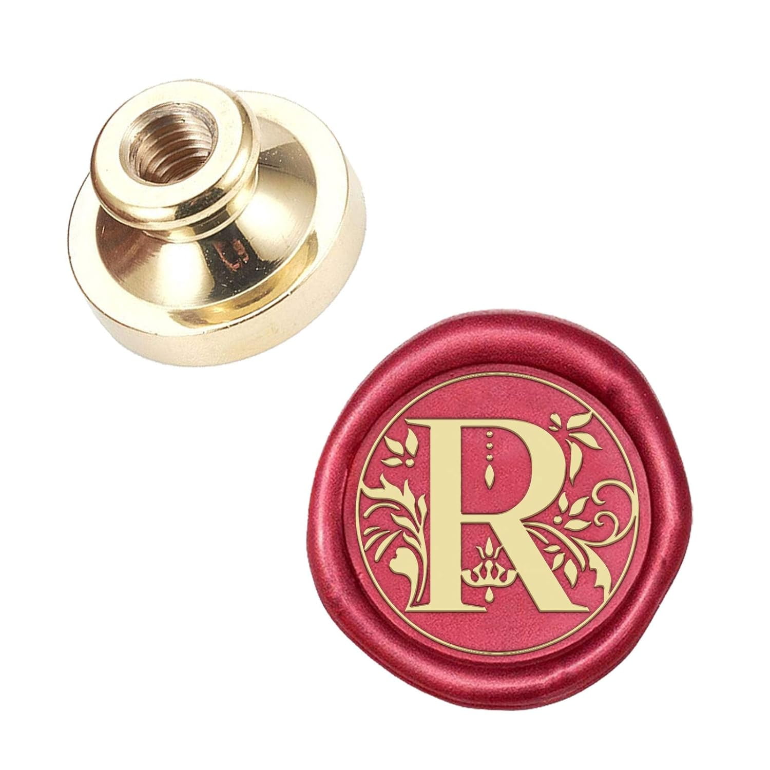 Wax Seal Stamp Head Letter R Removable Sealing Brass Stamp Head ...