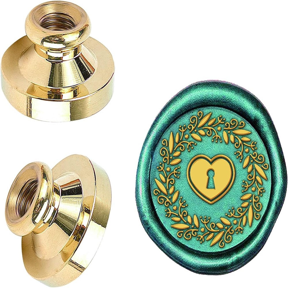 Wax Seal Stamp Head Lock Pattern Replaceable Sealing Wax Stamp Head ...