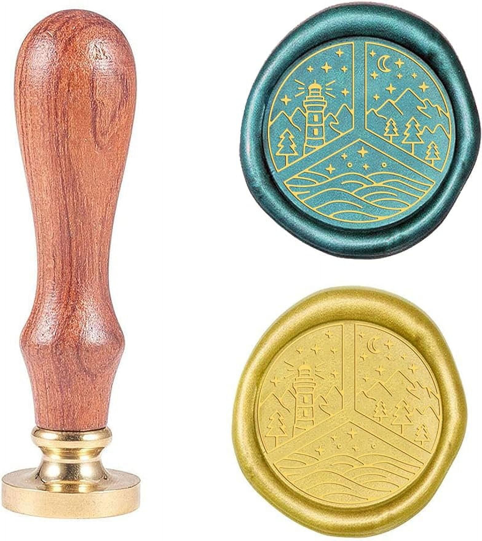 Wax Seal Stamp Head Replacement Lighthouse 25mm Removable Sealing Brass ...