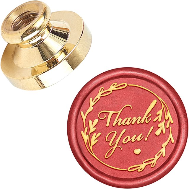 Wax Seal Stamp Head Thank You Removable Sealing Brass Stamp Head for ...