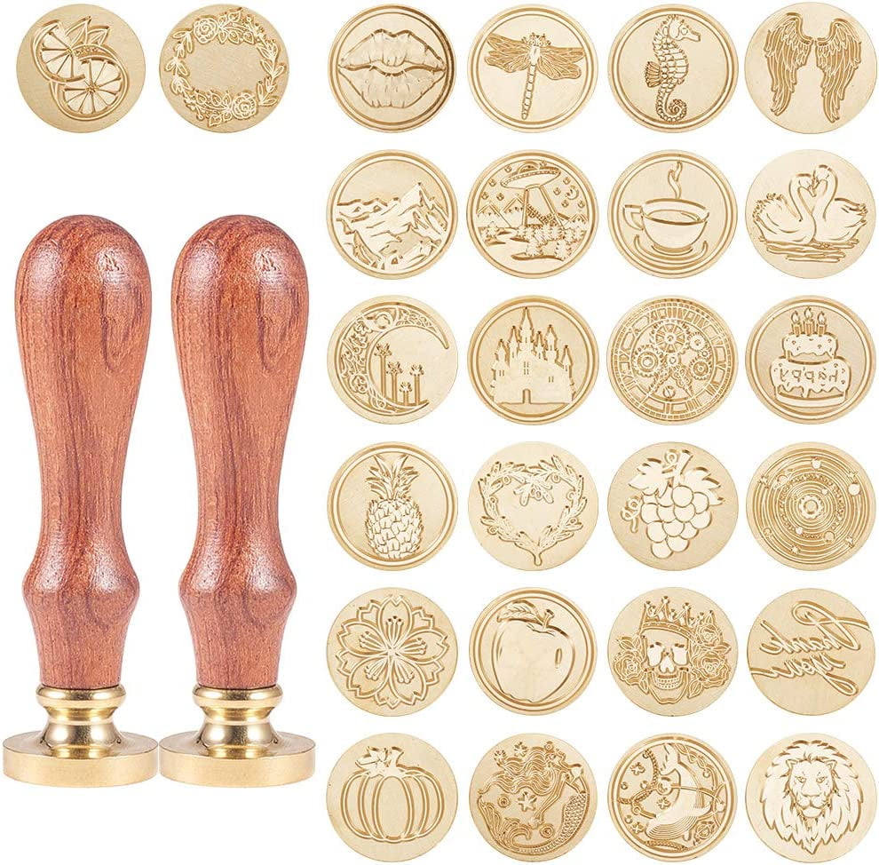 Wax Seal Stamp Heads Set 26PCS Vintage Sealing Wax Stamps Animal and ...