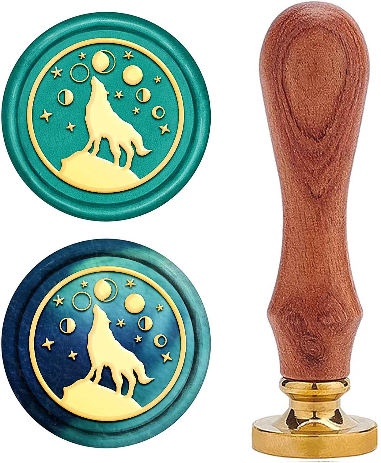 Wax Seal Stamp Howling Wolf Animal Vintage Wax Sealing Stamps Retro ...