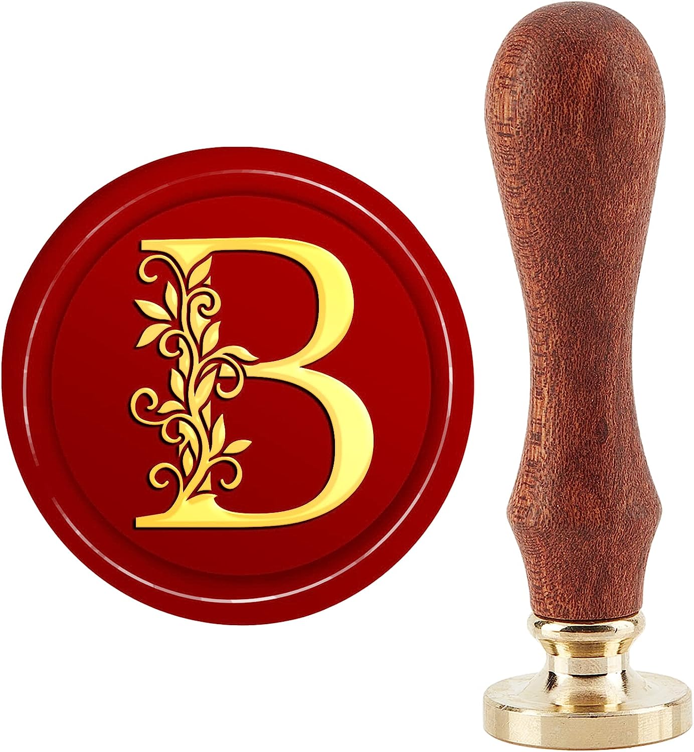 Wax Seal Stamp Initials B Classic Vintage Sealing Stamp 30mm/1.18inch Removable Brass Head ...