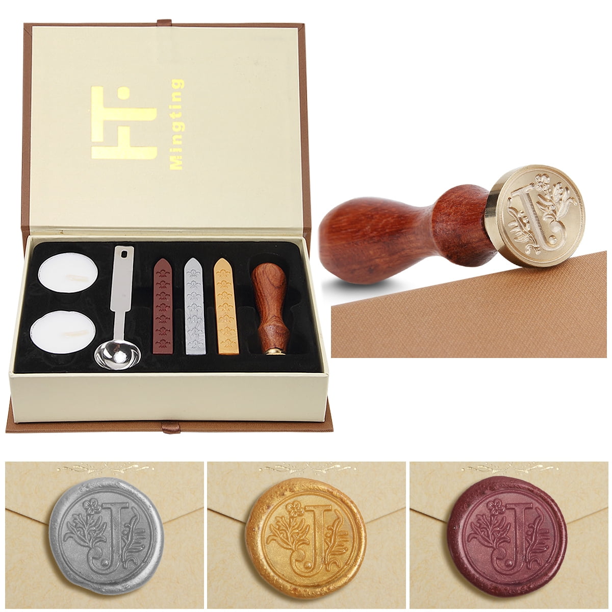 Wax Seal Stamp Kit Classical Old-Fashioned Antique Wax Stamp Seal Kit ...