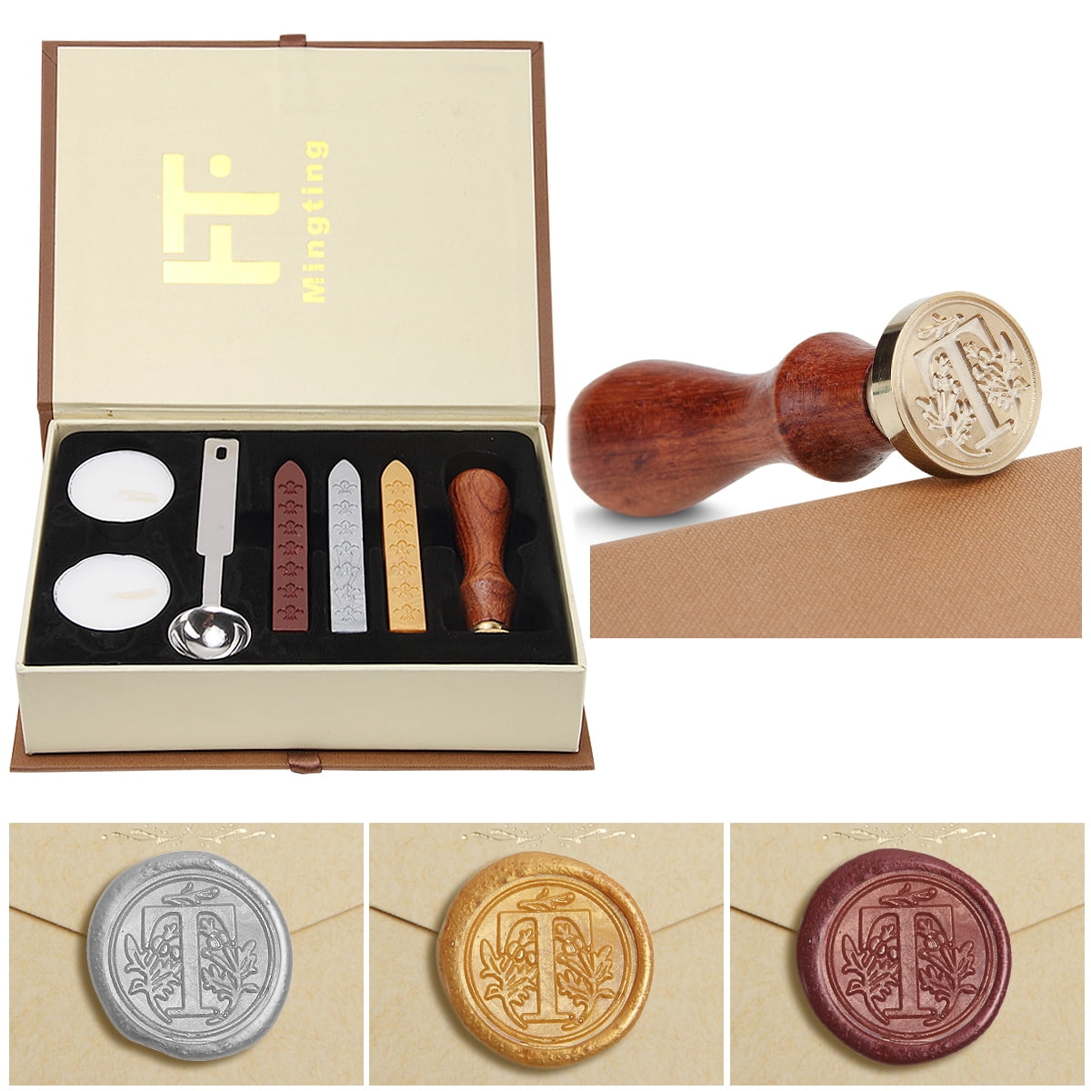 Wax Seal Stamp Kit Classical Old-Fashioned Antique Wax Stamp Seal Kit ...