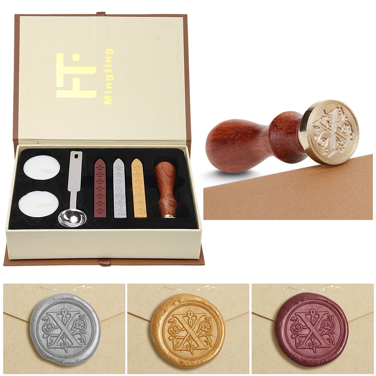 Wax Seal Stamp Kit Classical Old-Fashioned Antique Wax Stamp Seal Kit ...