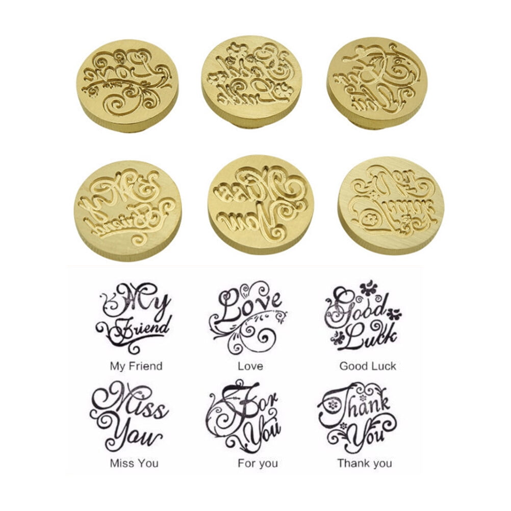 Wax Seal Stamp Kit DIY Envelope Decorations Album - Walmart.com