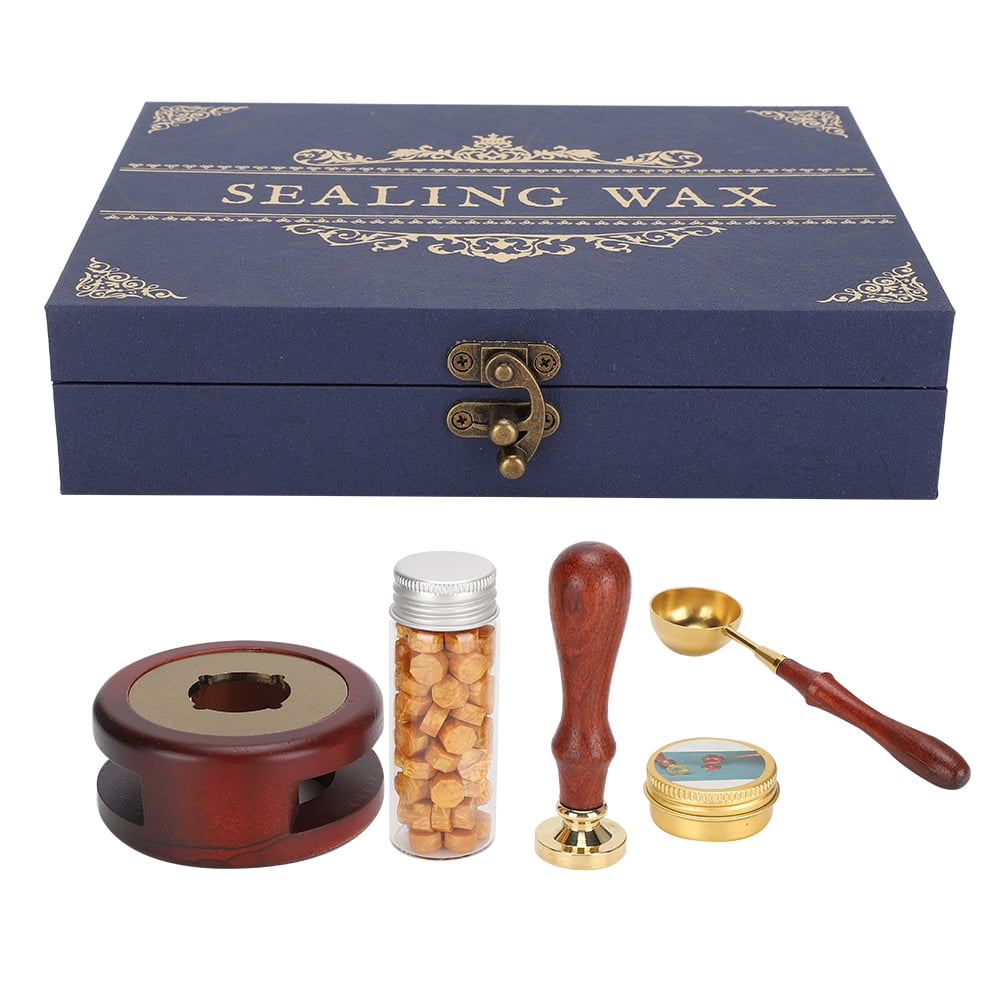 Wax Seal Stamp Kit with Gift Box, DIY Sealing Wax Set for Retro ...