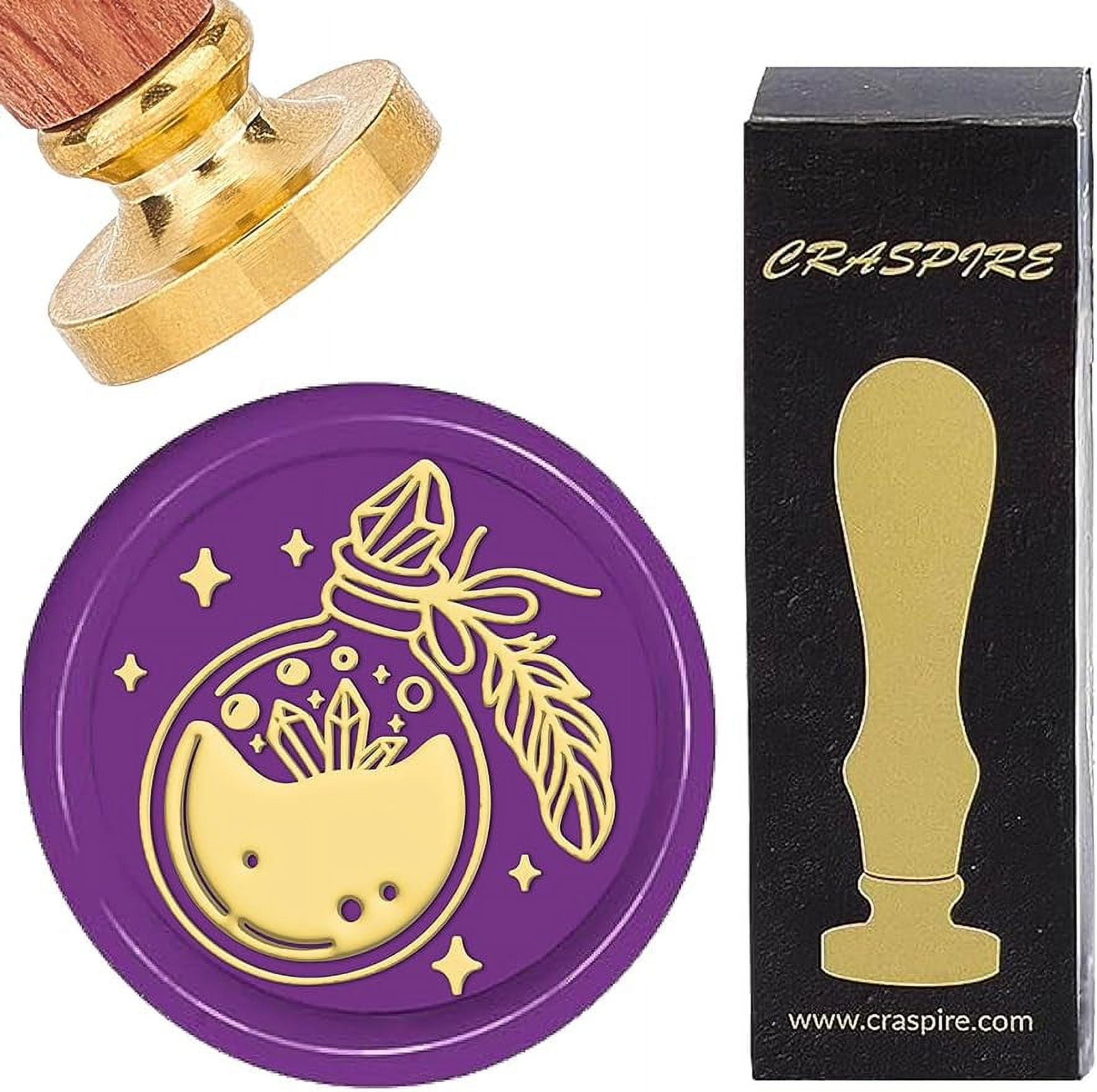 Wax Seal Stamp Magic Potion with Crystal 25mm Sealing Wax Stamps Star ...