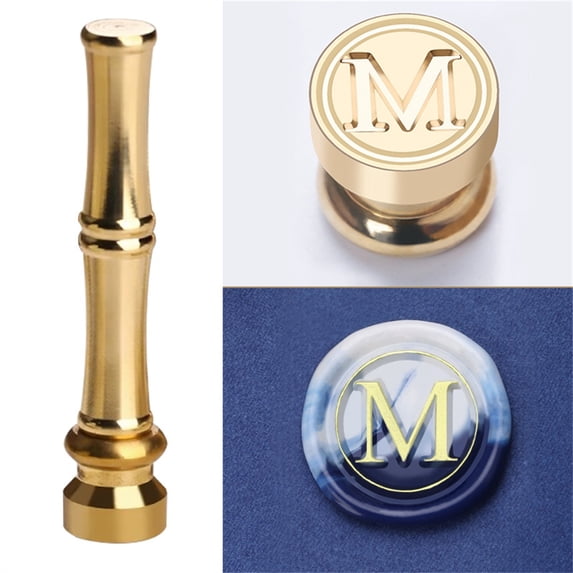 Wax Seal Stamp Metal Handle with Letter Sealing Stamp Head for Sealing ...