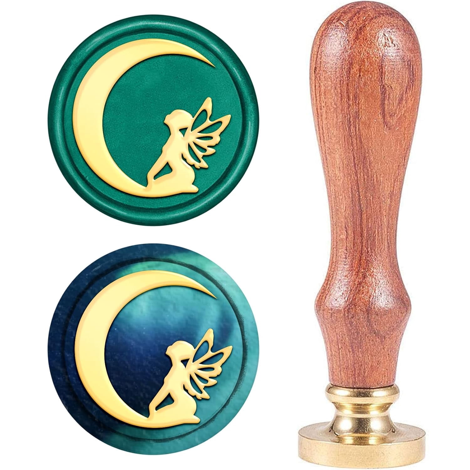 Wax Seal Stamp Moon Elf Vintage Wax Sealing Stamps Retro 25mm Removable ...