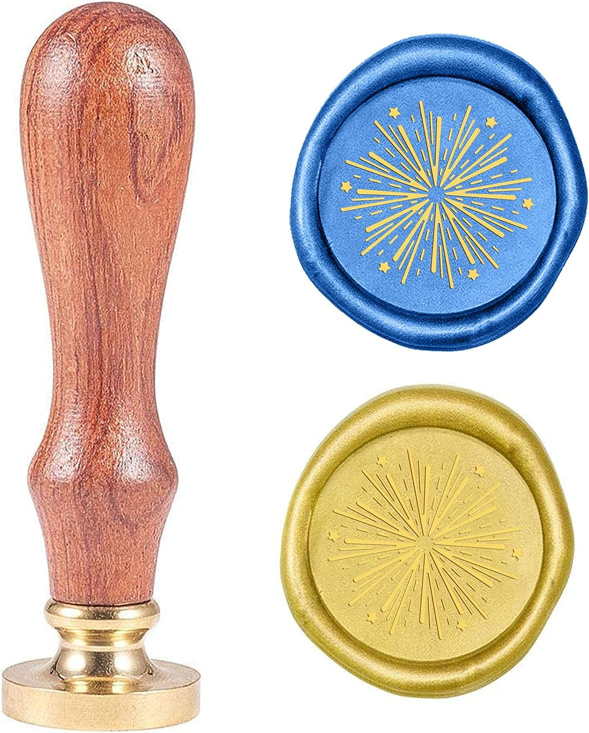 Wax Seal Stamp Moon Landscape Sealing Stamp Heads with Wooden Handle ...