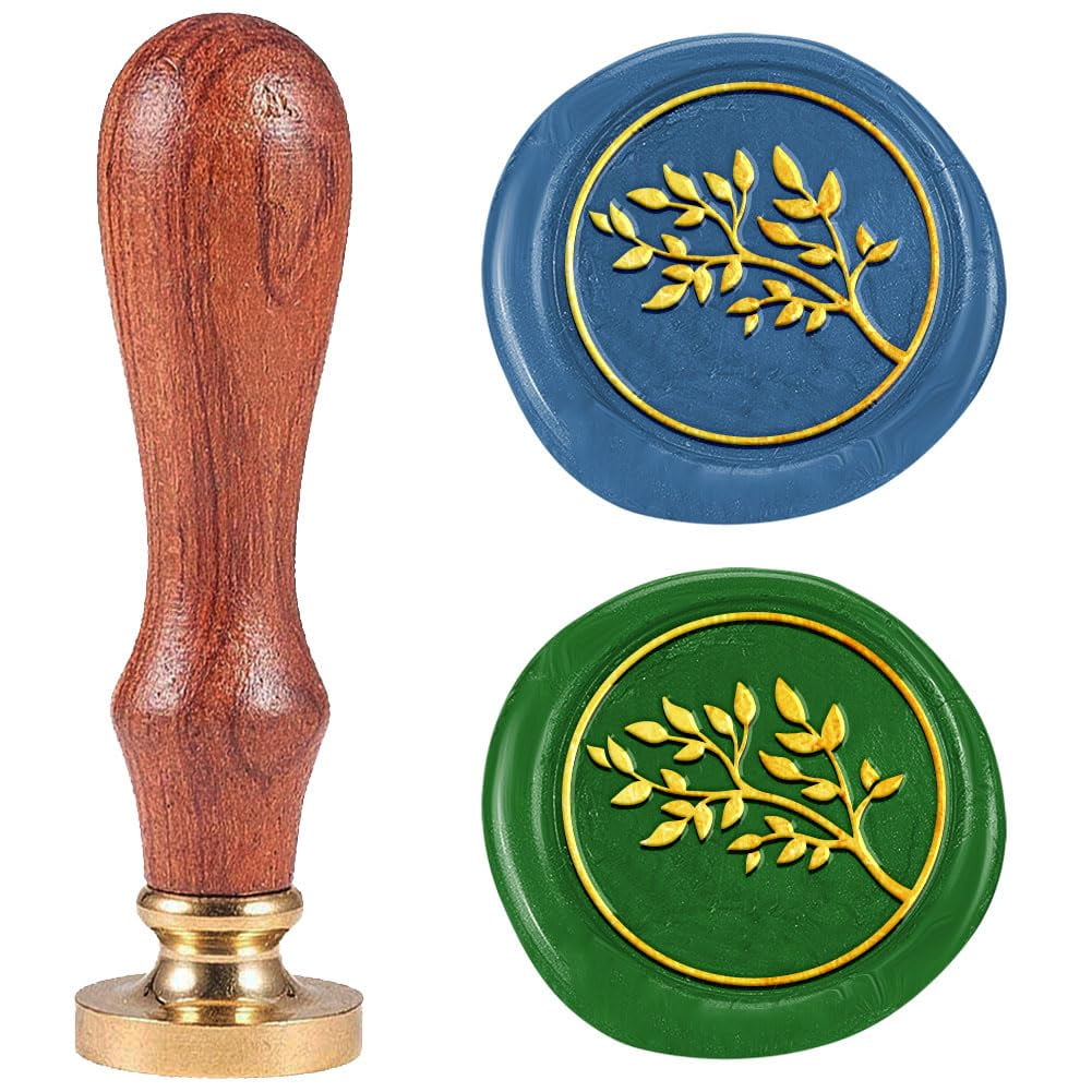 Wax Seal Stamp Set Sealing Wax Stamp Solid Brass Heads with Wood ...