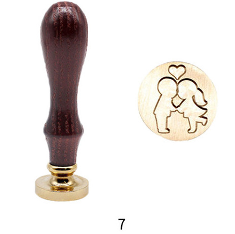 Wax Seal Stamp Set Wooden Handle Stamper Aesthetic Sealing Wax Stamp ...